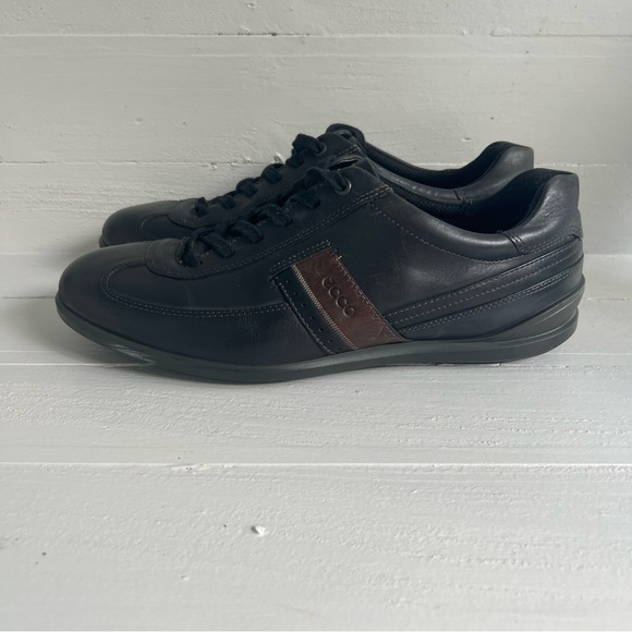 Ecco | Shoes | Ecco Chandler Mens 46 Sz 2 Black Leather Comfort Casual ...